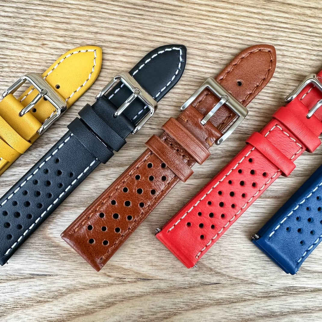 Leather Rally Watch Straps | The Thrifty Gentleman
