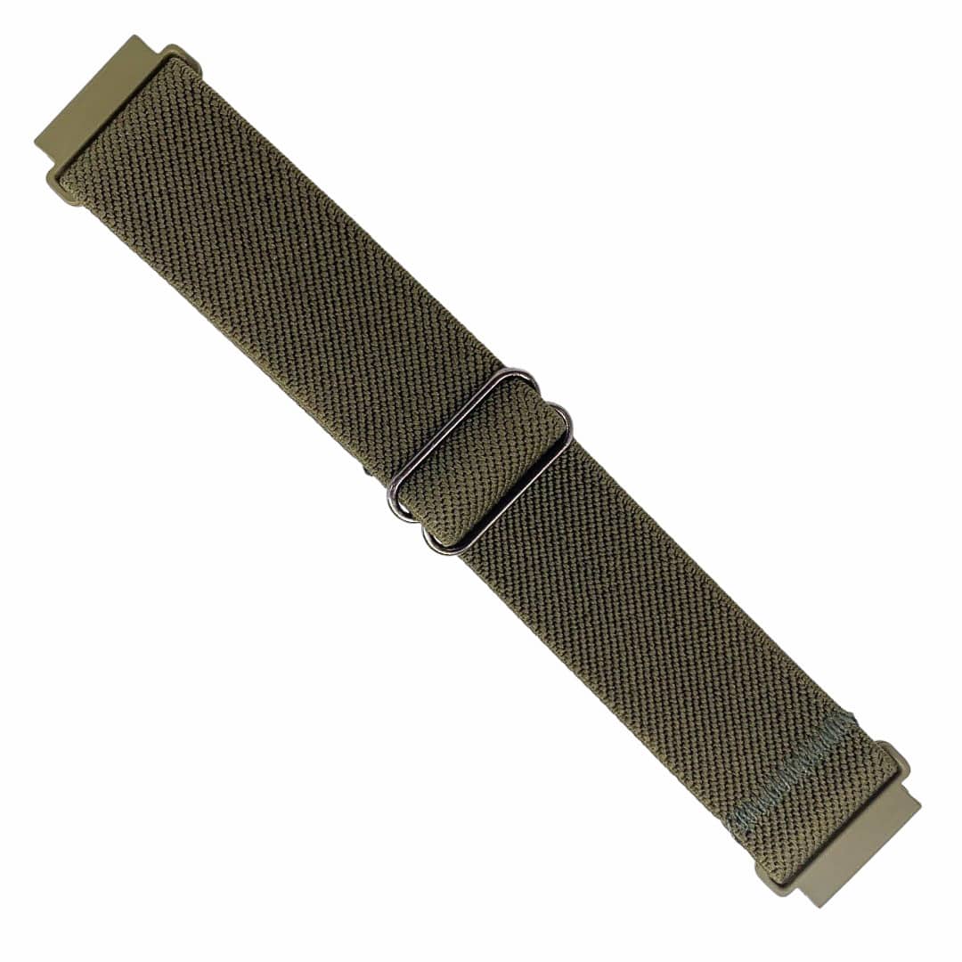Elastic Solo Loop Quick Release Watch Strap - Green