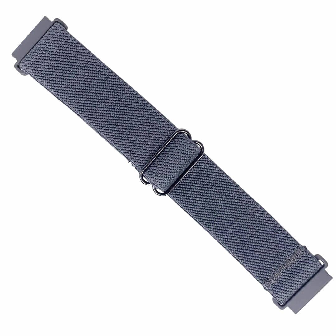 Elastic Solo Loop Quick Release Watch Strap - Grey