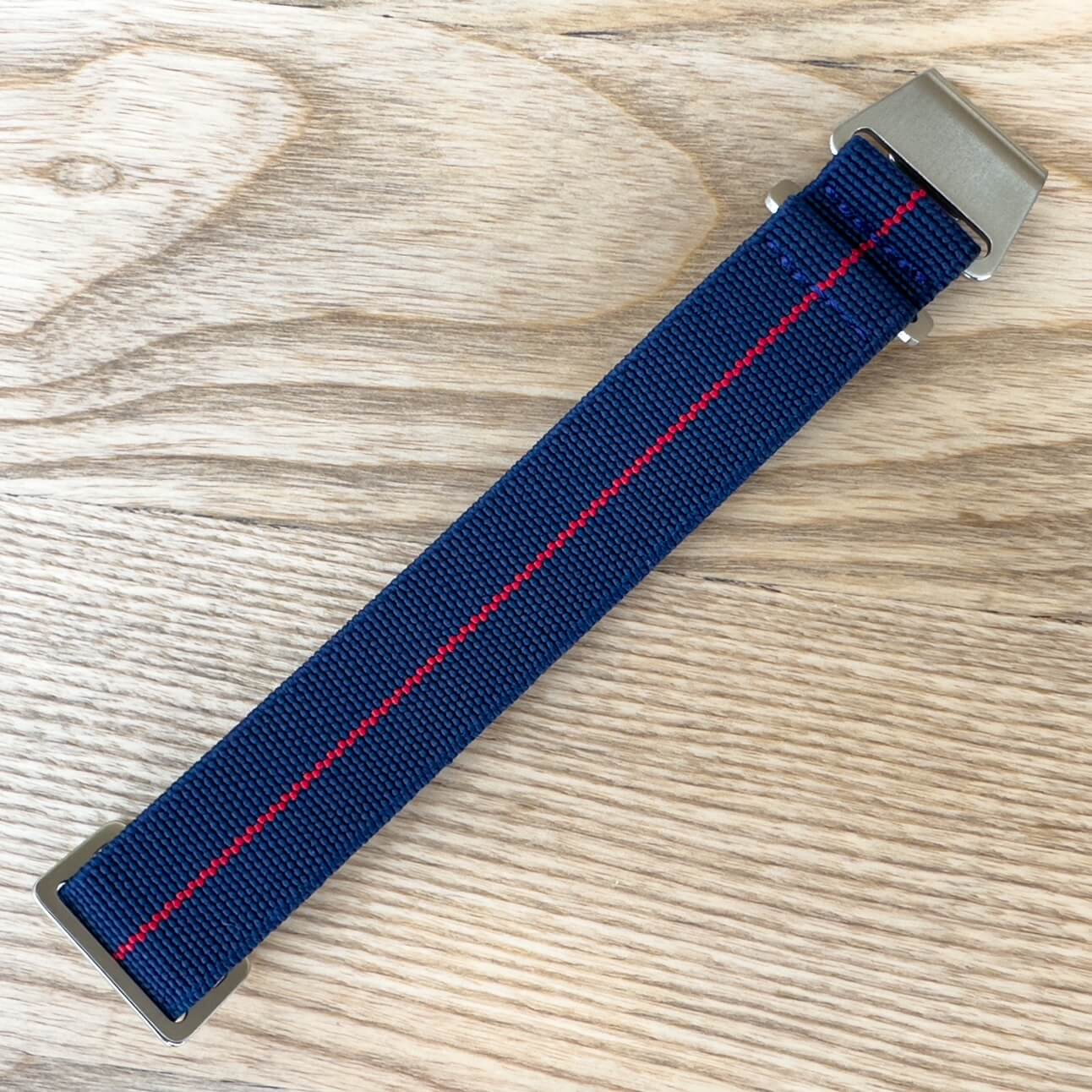 French Marine Nationale Watch Strap - Blue / Red