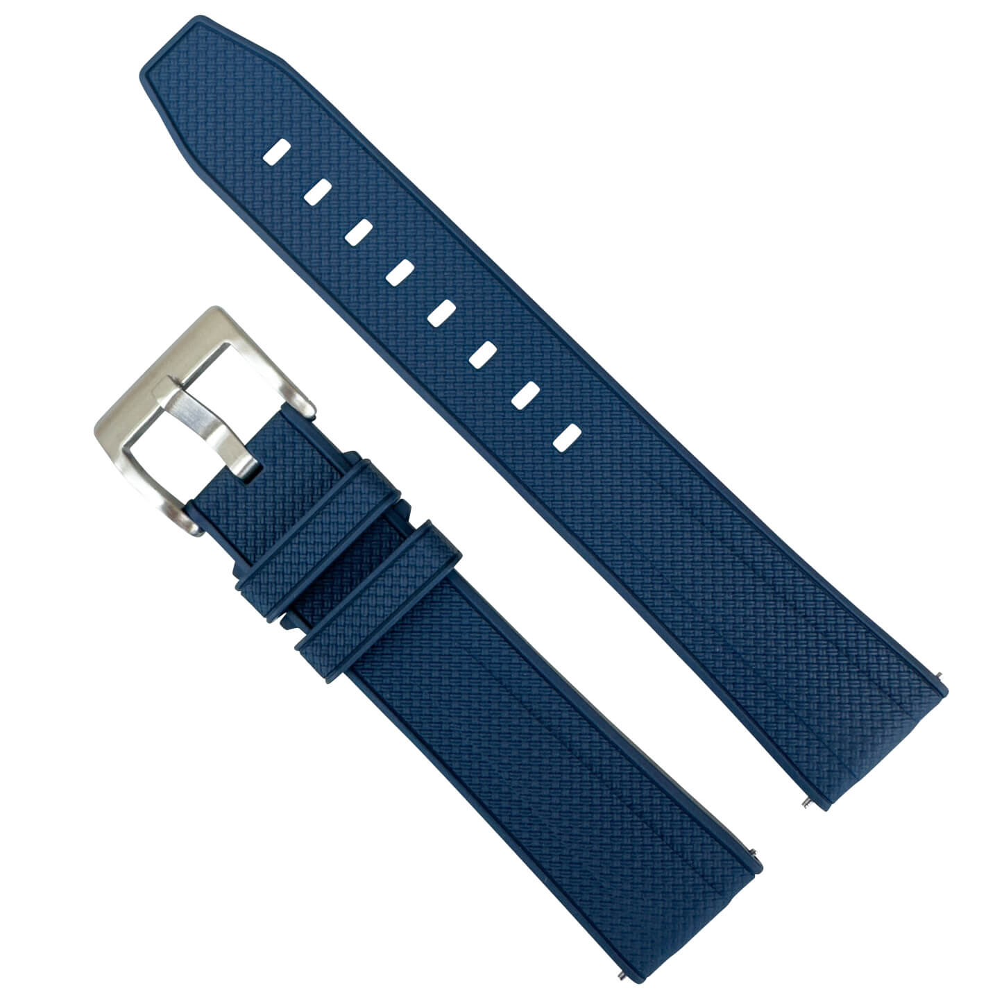 FKM Rubber Watch Strap - Dark Blue | Replacement Bands UK – The Thrifty ...
