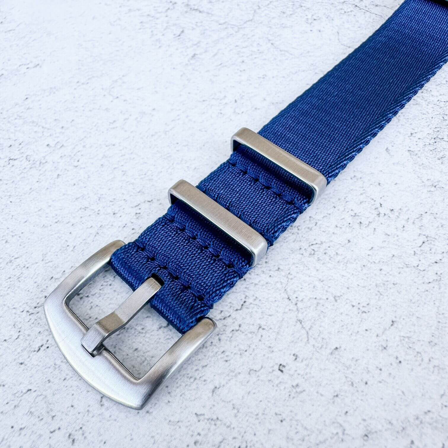 Seatbelt NATO Watch Strap - Blue | Military Watch Bands