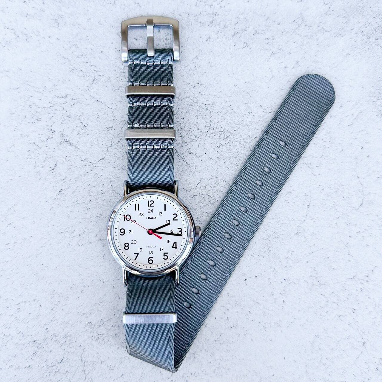 Seatbelt NATO Watch Strap - Grey | Military Watch Bands