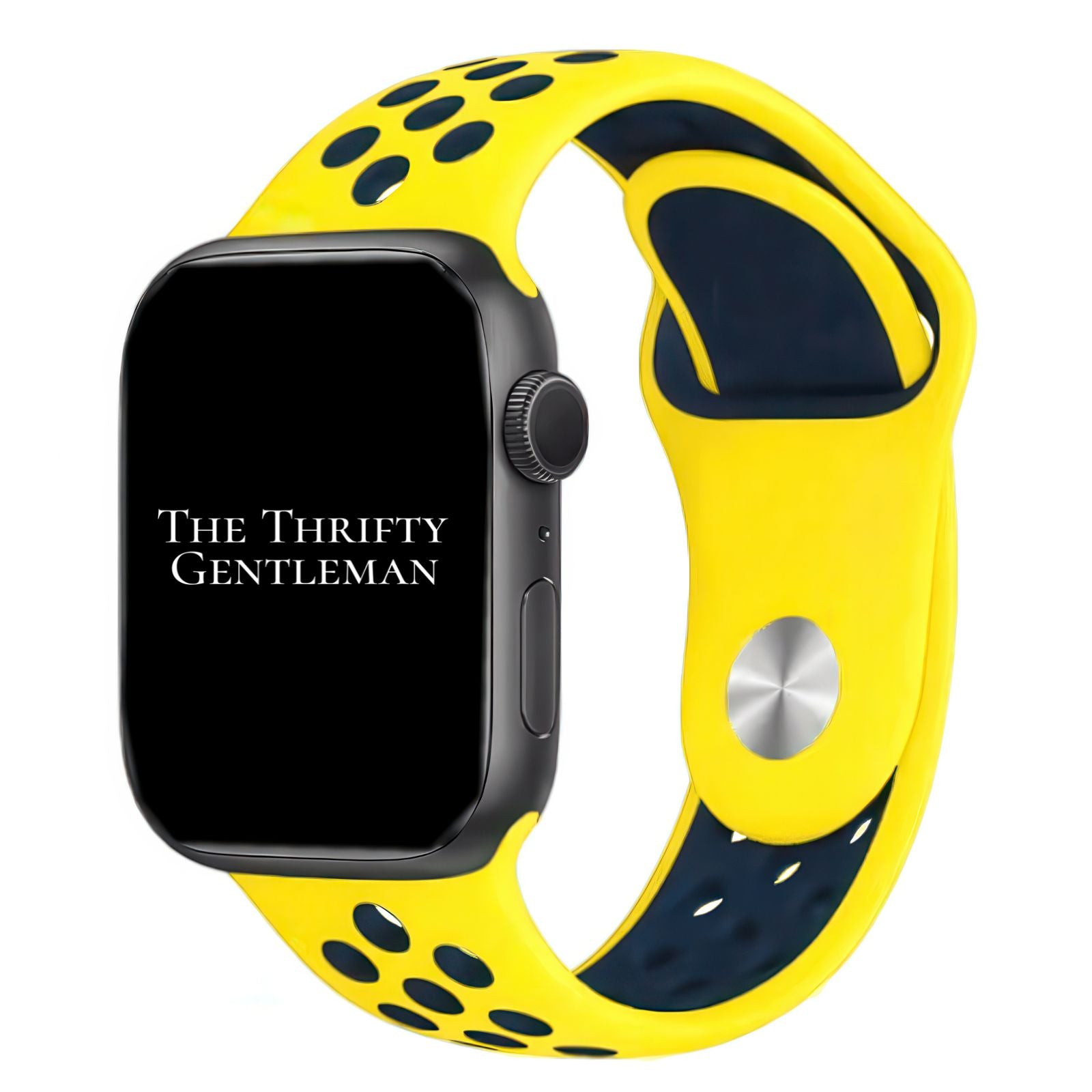 Silicone Sport Watch Strap For Apple Watch - Yellow / Blue – The ...