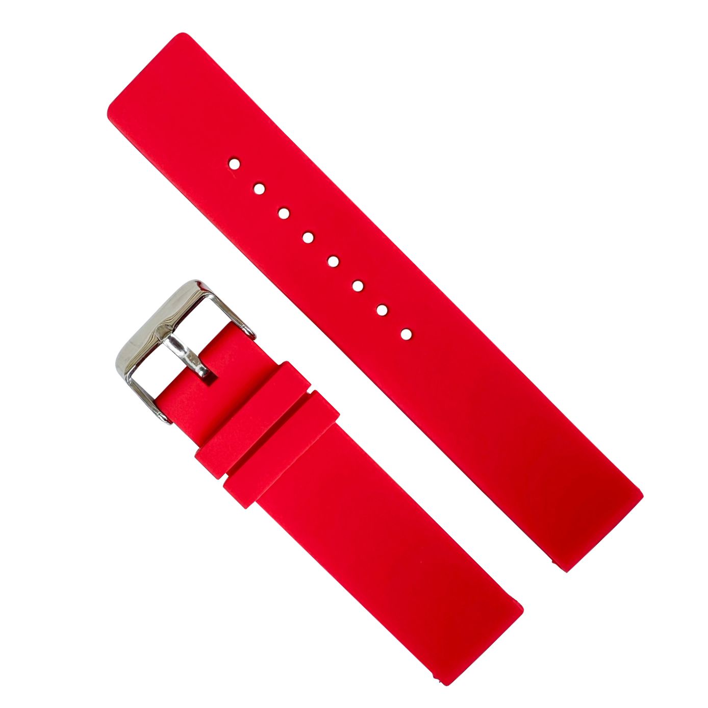 Soft Silicone Watch Strap - Red | Sports Band
