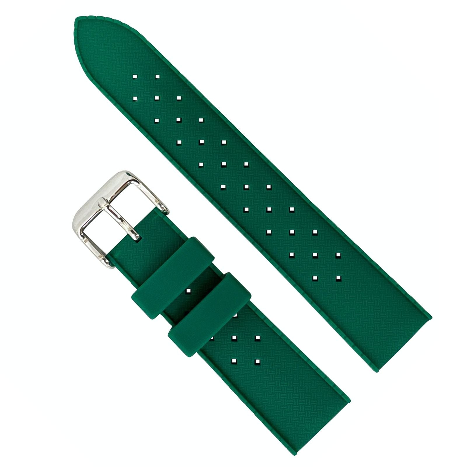 Tropical Silicone Watch Strap - Green | Dive Watch Bands