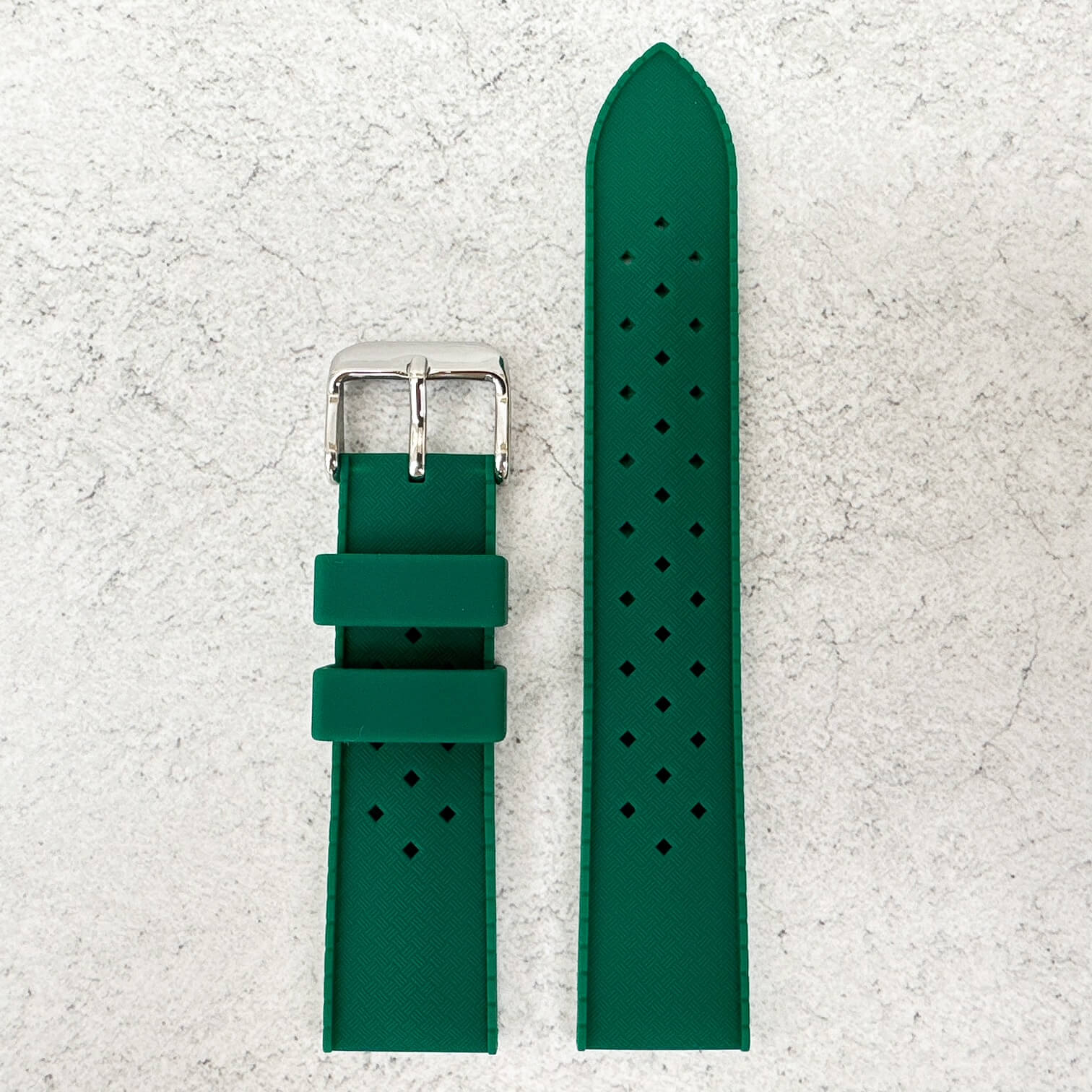 Tropical Silicone Watch Strap - Green | Dive Watch Bands