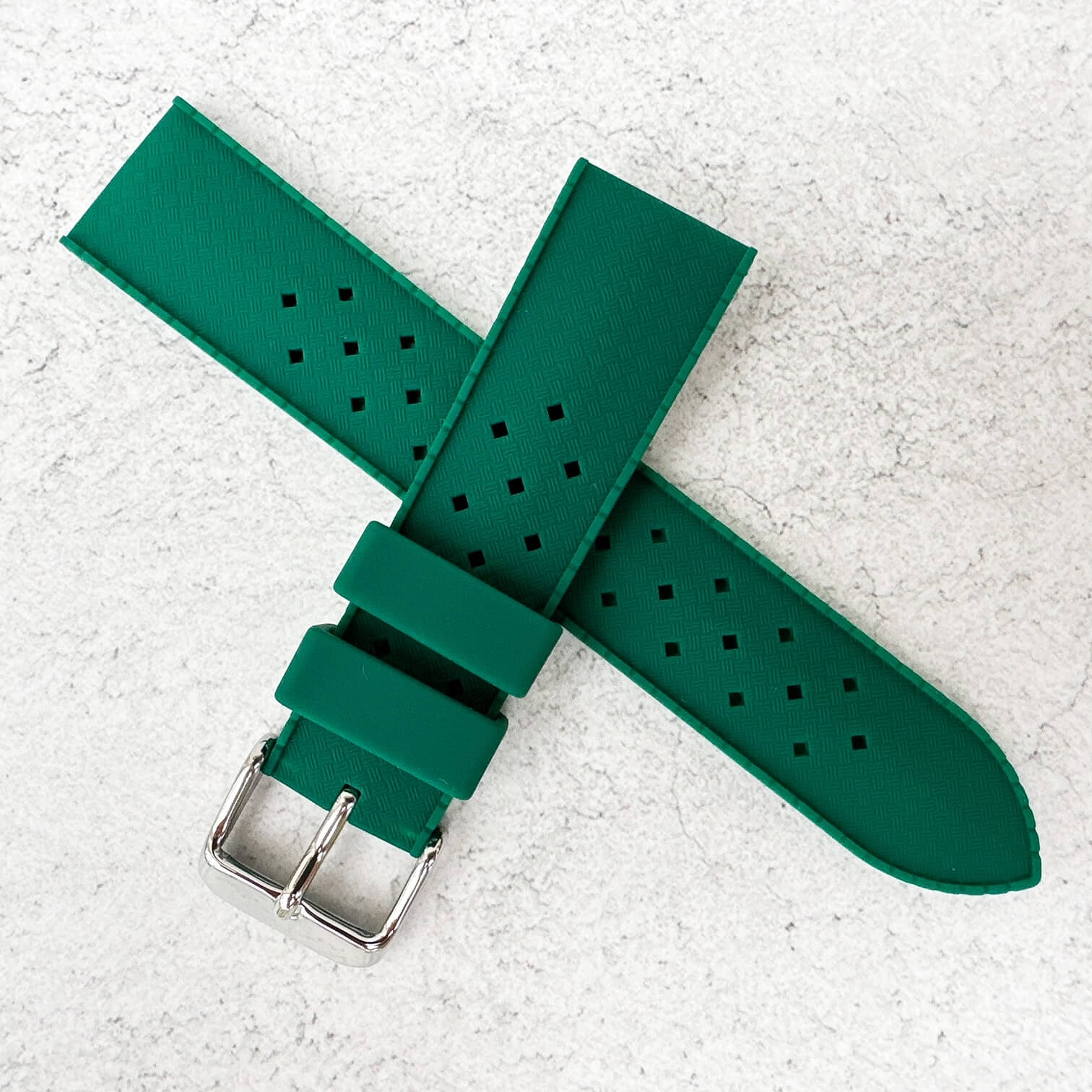 Tropical Silicone Watch Strap - Green | Dive Watch Bands