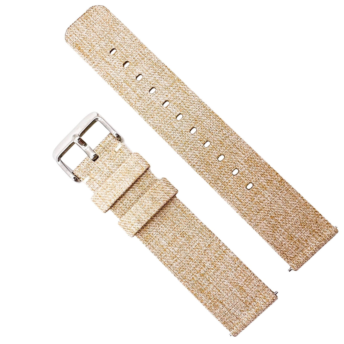 Woven Nylon Fabric Quick Release Watch Strap - Beige – The Thrifty ...