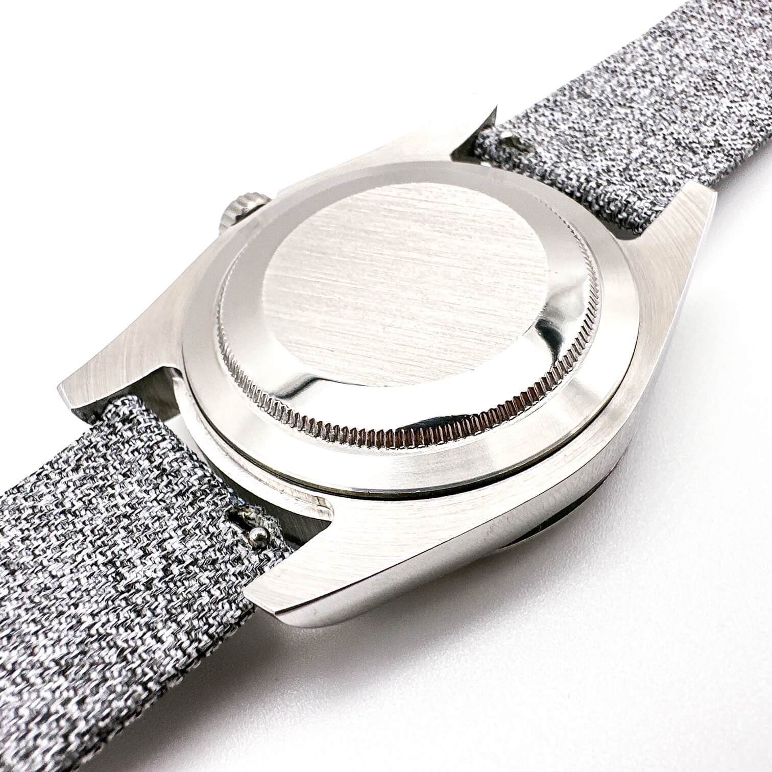 Woven Nylon Fabric Quick Release Watch Strap - Grey