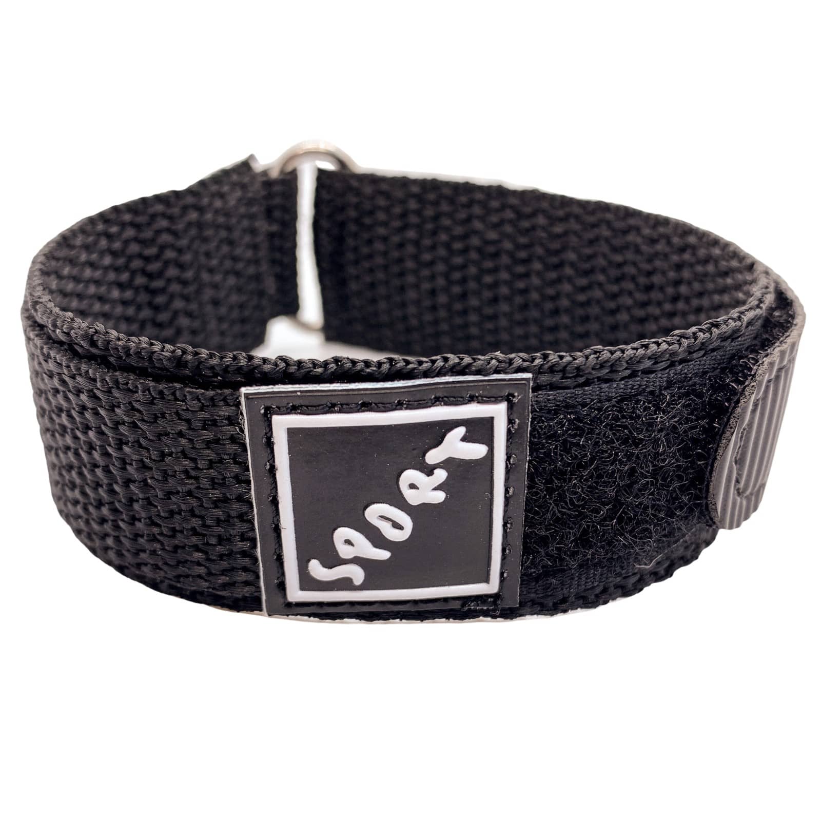 Hook & Loop Wrap Around Watch Strap - Black